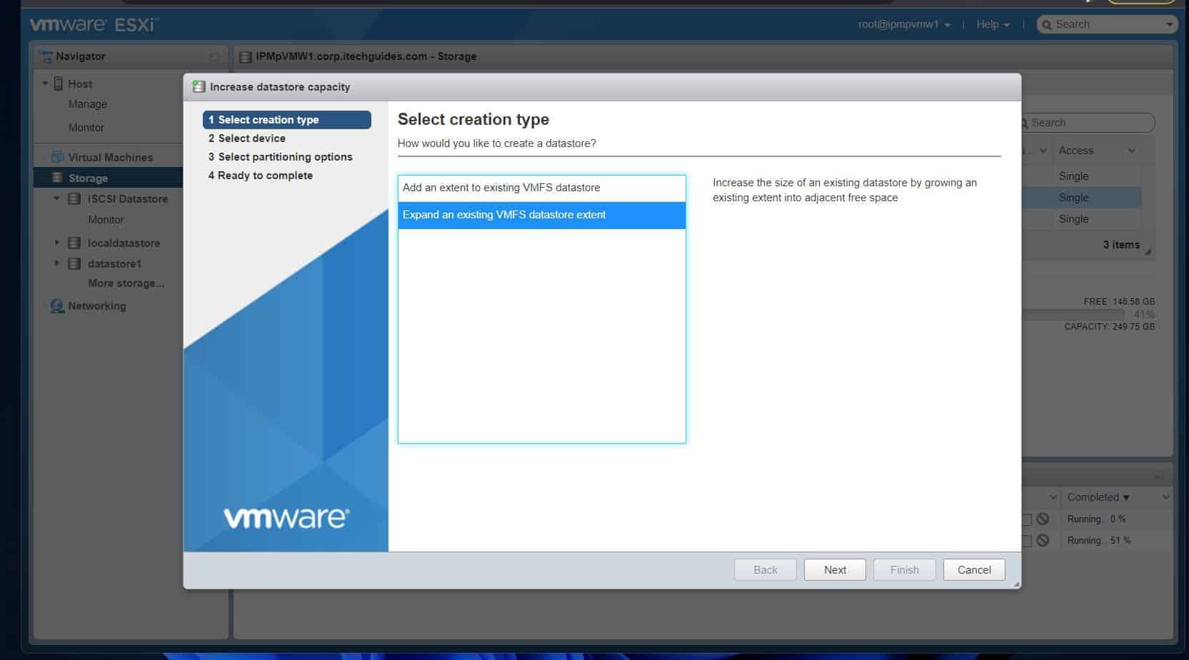 How To Extend An Iscsi Disk In Vmware Esxi Host Cloudspress