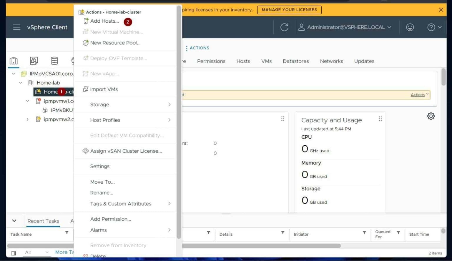 How to Create a vCenter Cluster - Cloudspress