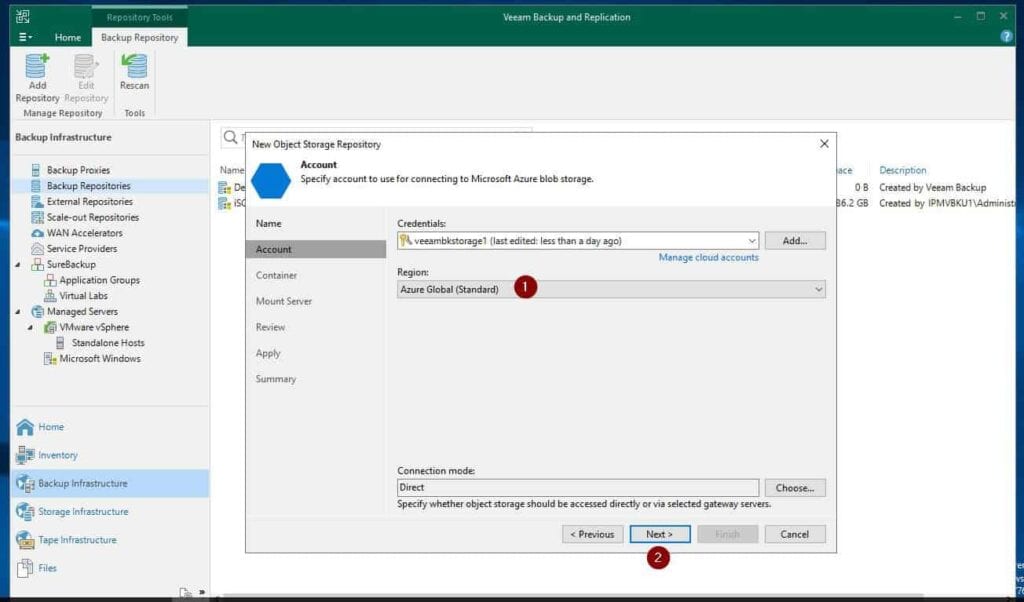How To Add Azure Blob Storage As Veeam Backup Repository Cloudspress
