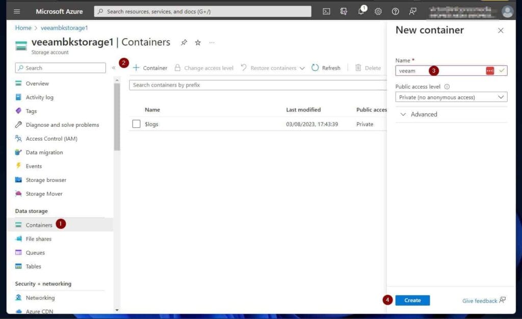 How to Add Azure Blob Storage as Veeam Backup Repository - Cloudspress