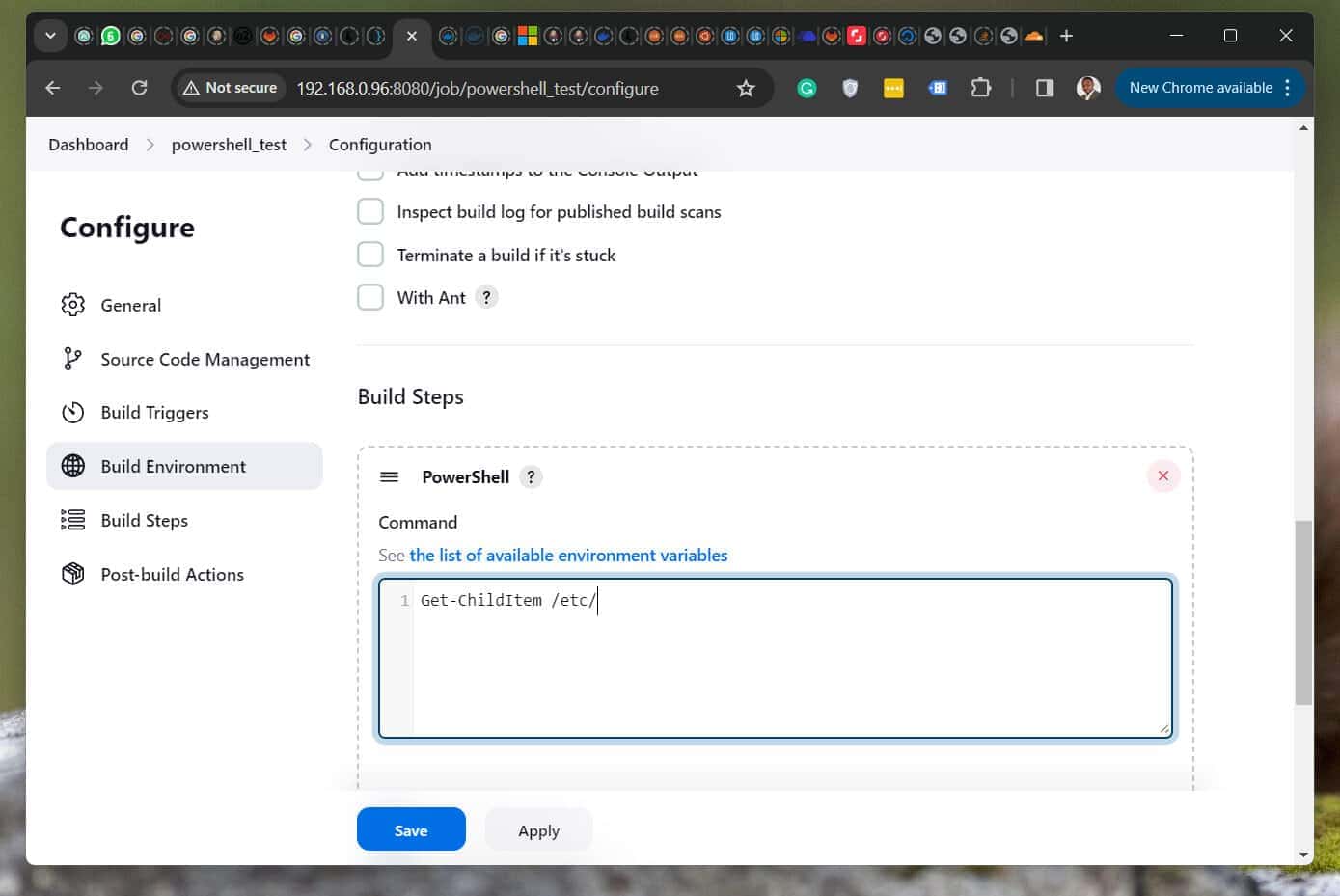 How to Configure Jenkins to Use PowerShell - Cloudspress