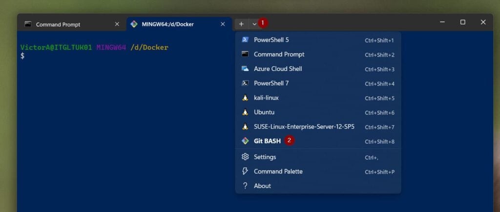 How to add BASH to Windows Terminal - Cloudspress