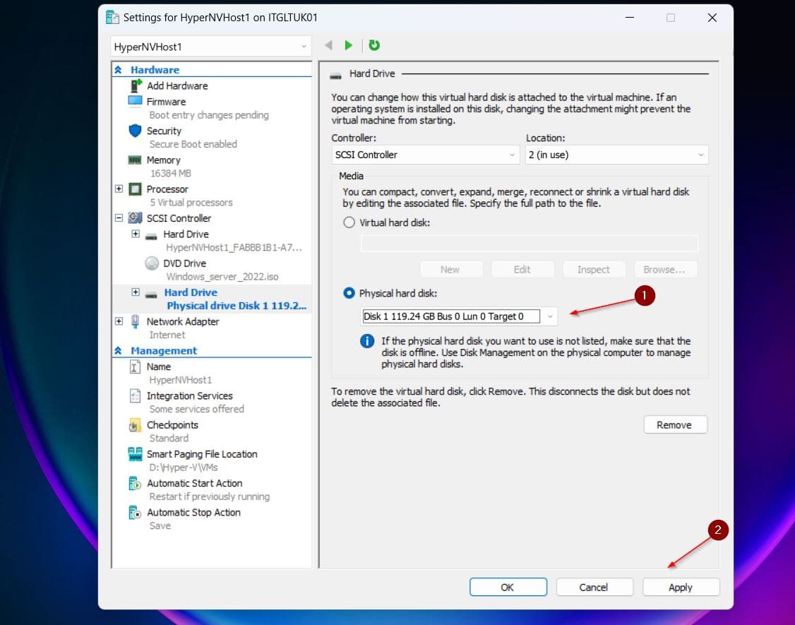 How to Access an External USB Drive from a Hyper-V VM - Cloudspress