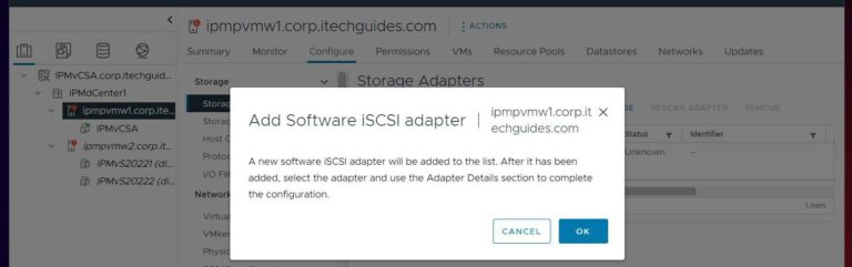 How to Assign an iSCSI Datastore to ESXi Hosts in vCenter - Cloudspress
