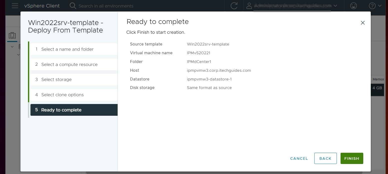 How to Create VMs from VM Templates in vCenter (2 Methods) - Cloudspress