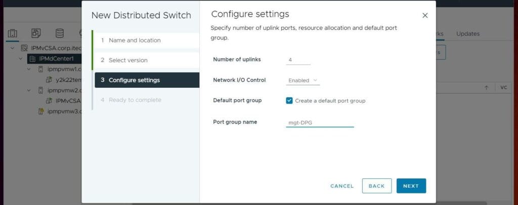 How to Create and Configure Virtual Distributed Switch in vCenter ...
