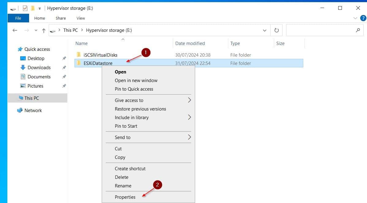 How to Use a Windows Server NFS Share as a VMware ESXi Datastore - Cloudspress