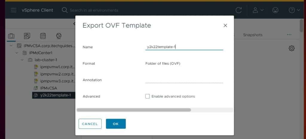How to Export OVF Template of a VM in vCenter - Cloudspress
