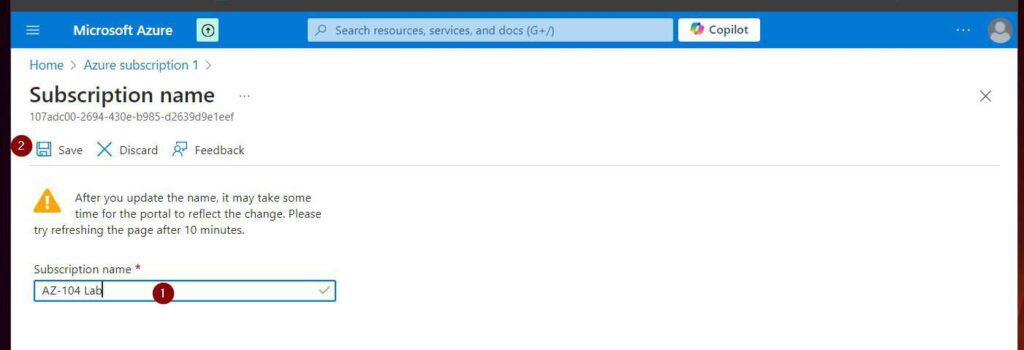 How To Rename An Azure Subscription Via Portal And Powershell Cloudspress