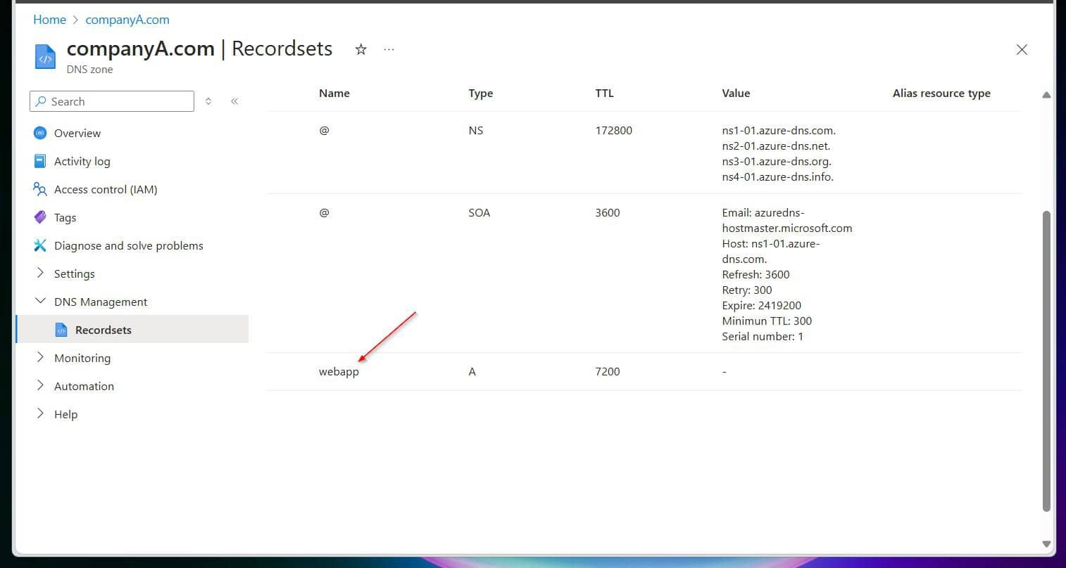 Azure DNS A Alias Record Set: A Quick Guide - Cloudspress