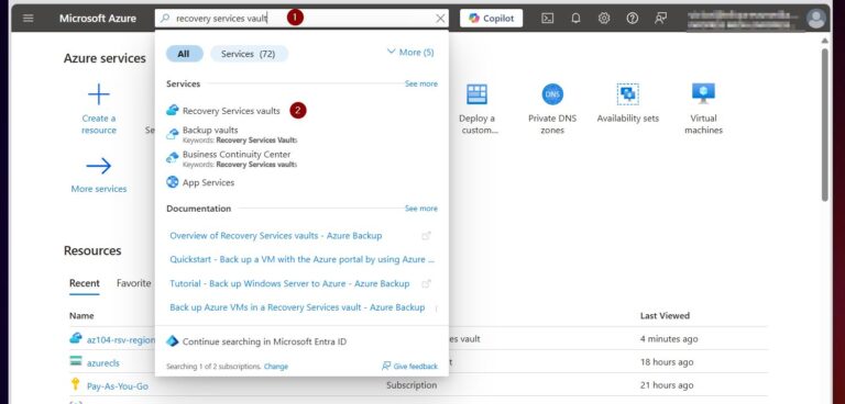 How to Delete an Azure Recovery Services Vault - Cloudspress