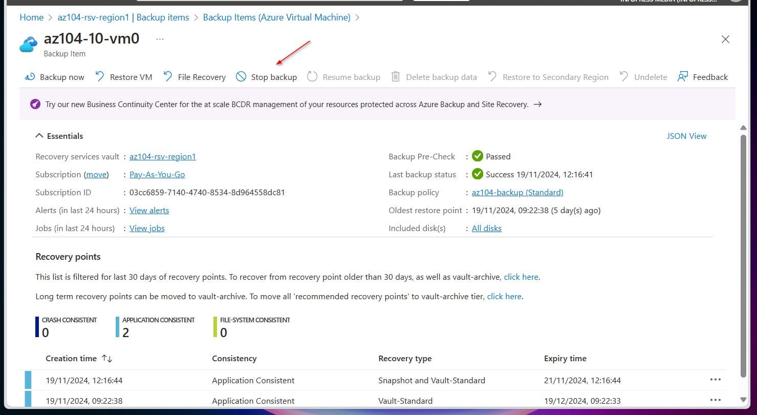 How to Delete an Azure Recovery Services Vault - Cloudspress