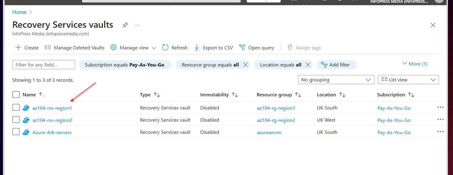 How to Delete an Azure Recovery Services Vault - Cloudspress
