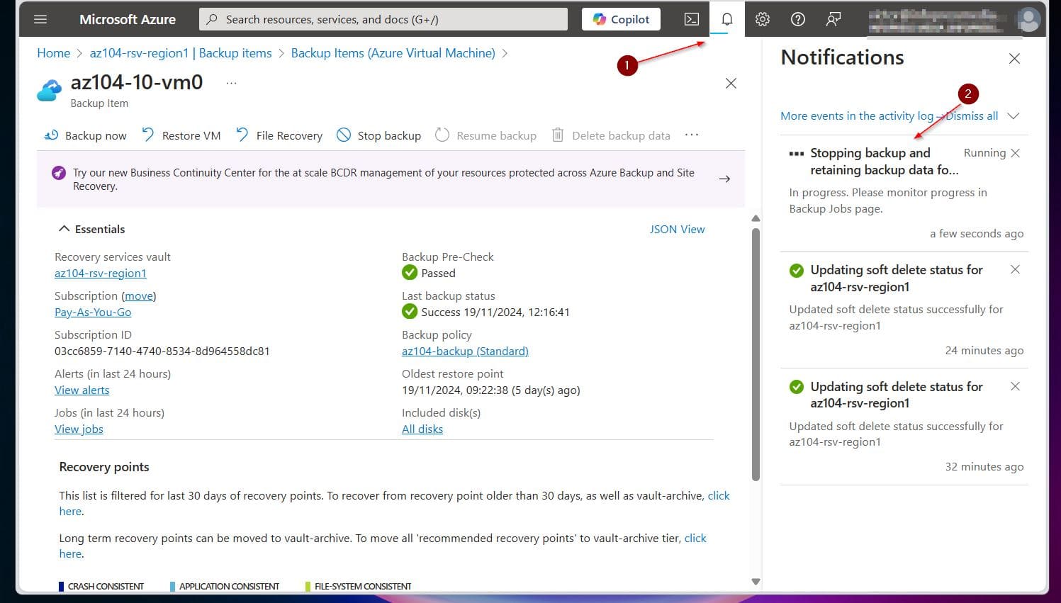 How to Delete an Azure Recovery Services Vault - Cloudspress
