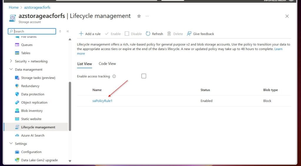How to Create Lifecycle Management Policy using PowerShell - Cloudspress
