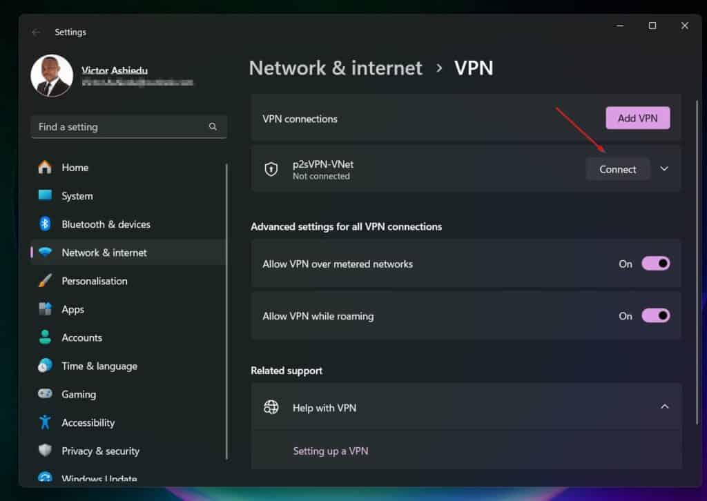 How to Configure Point-to-site VPN to an Azure VNet - Cloudspress