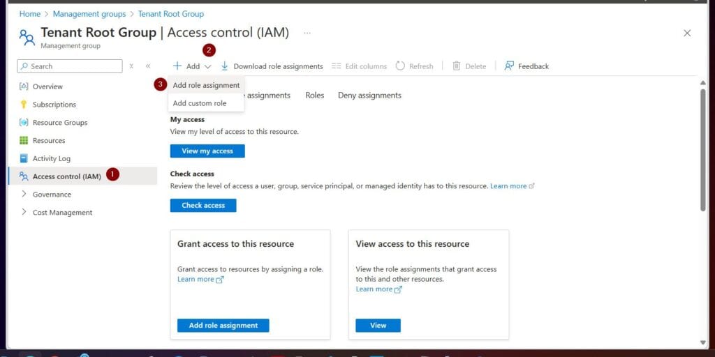 How to Grant Access to an Azure Root Management Group - Cloudspress
