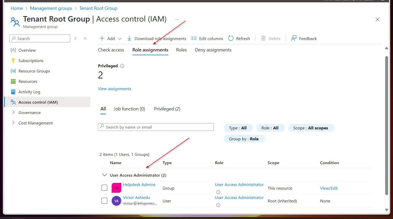 How to Grant Access to an Azure Root Management Group - Cloudspress