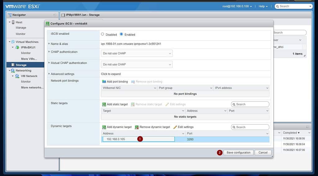 Configure VMware ESXi Servers to Share an iSCSI Storage - Cloudspress